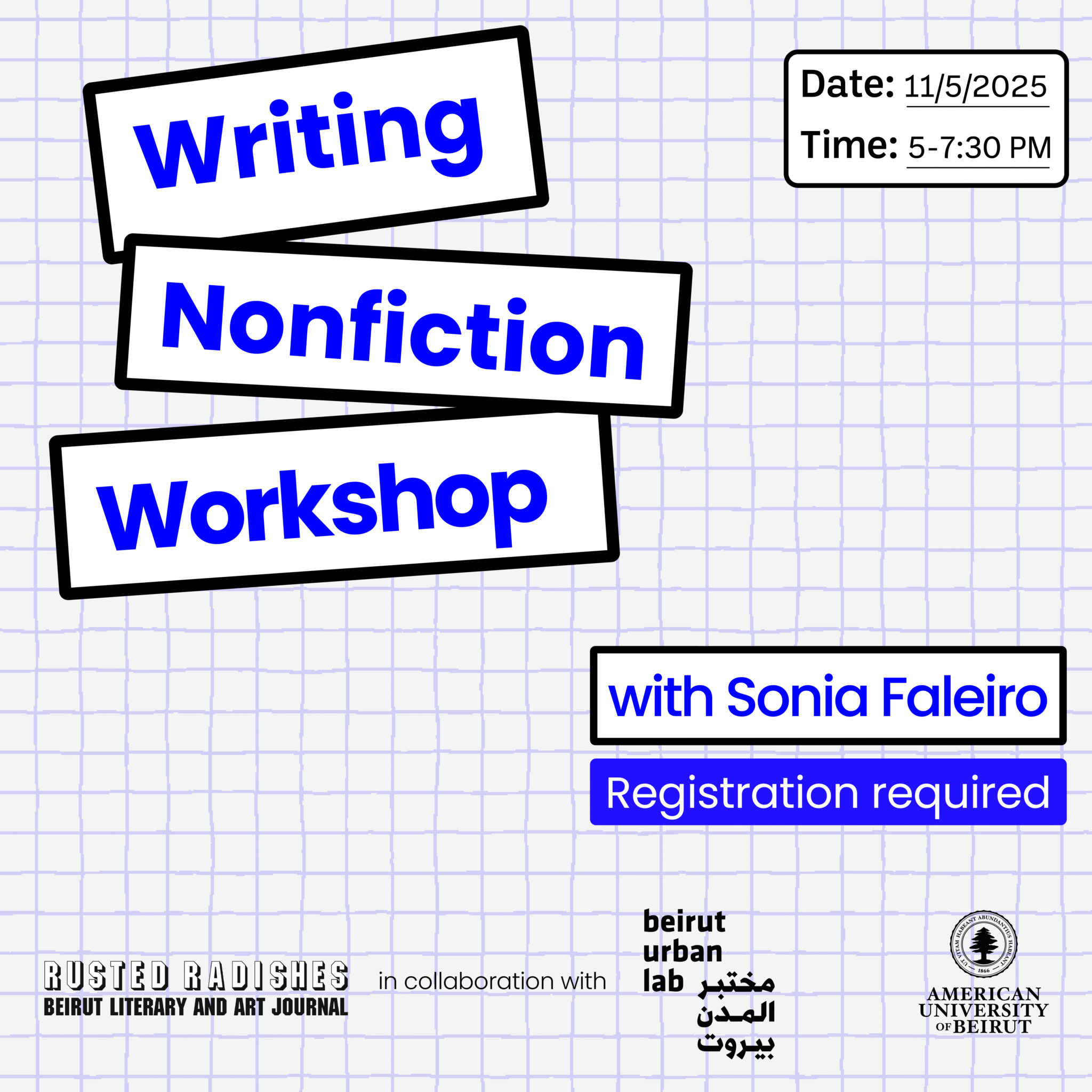 Writing Nonfiction Workshop with Sonia Faleiro - Rusted Radishes